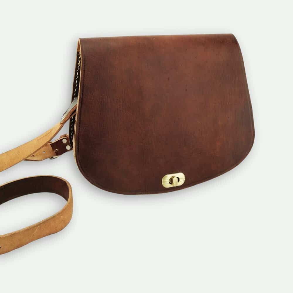 Moroccan Leather Tote Bag | Marrakeche Crafts