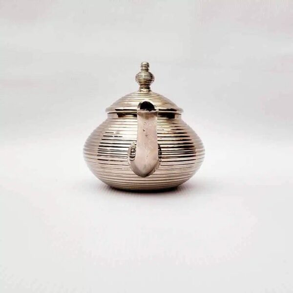 Ribbed Silver Teapot Contemporary — 5 Sizes | Marrakeche