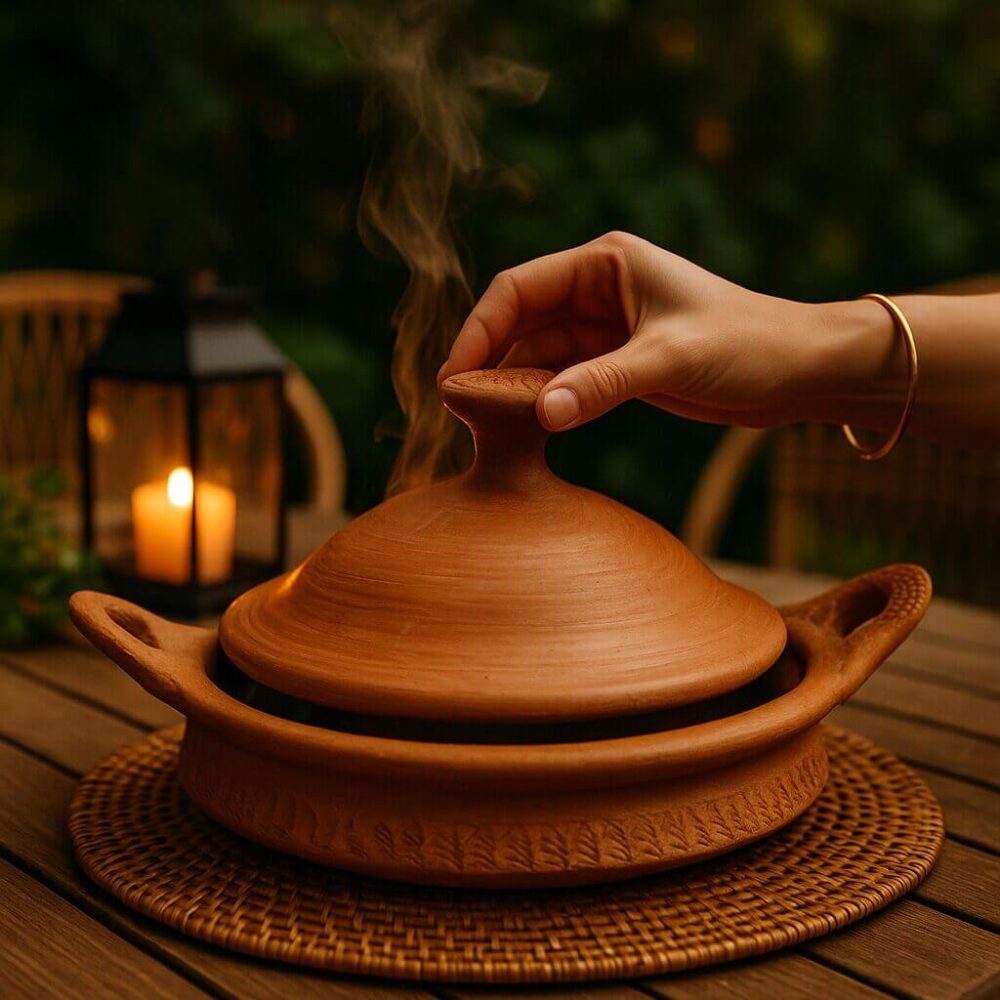 Terracotta Tagine Pottery 20-30cm - Handmade Cl | Marrakeche